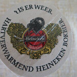 Heineken Beer | Dining | Lot Of 2 Vintage German Heineken Beer Coasters ...